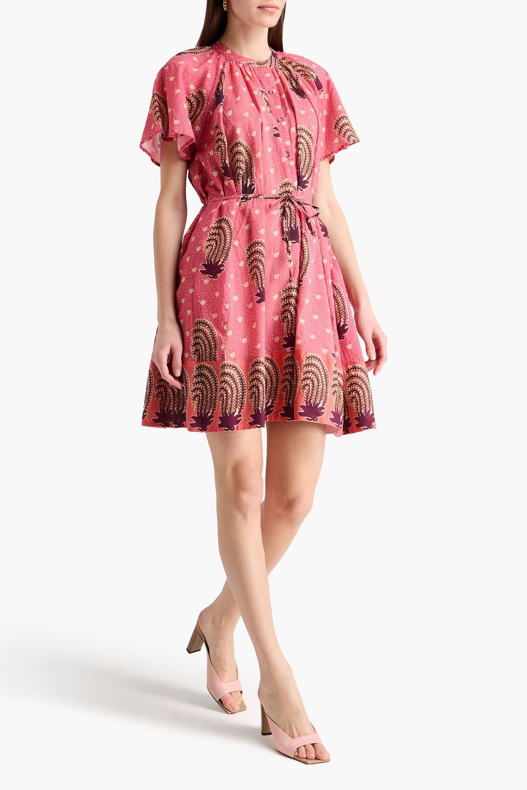 HANNAH Sally printed cotton mini dress | THE OUTNET
