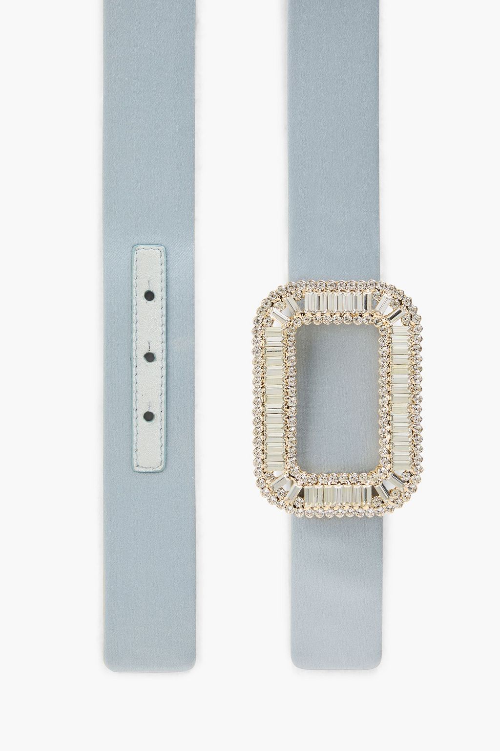 ROGER VIVIER Crystal-embellished satin belt | THE OUTNET