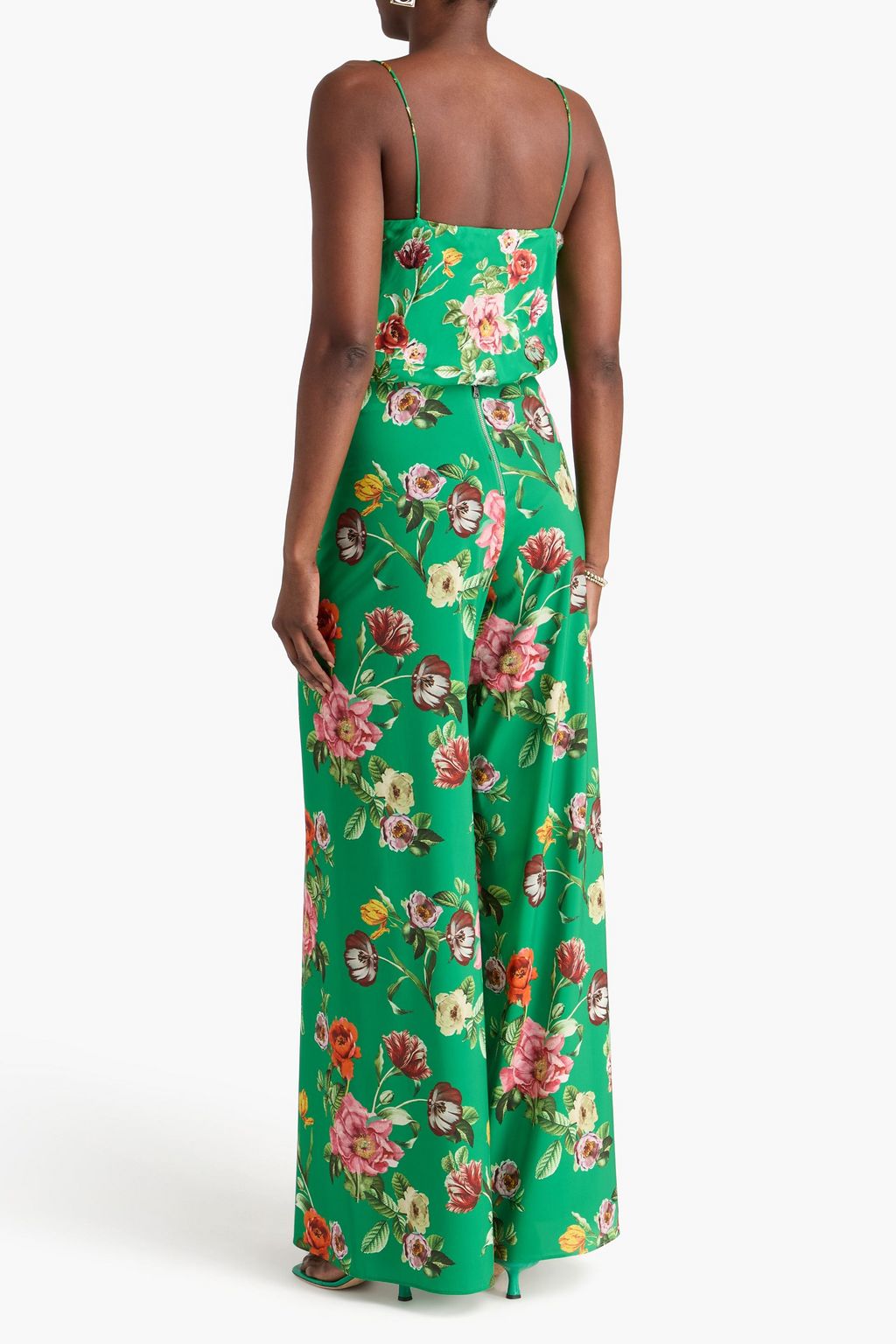 ALICE + OLIVIA Hose „Athena“ aus Crêpe de Chine mit weitem Bein und ...