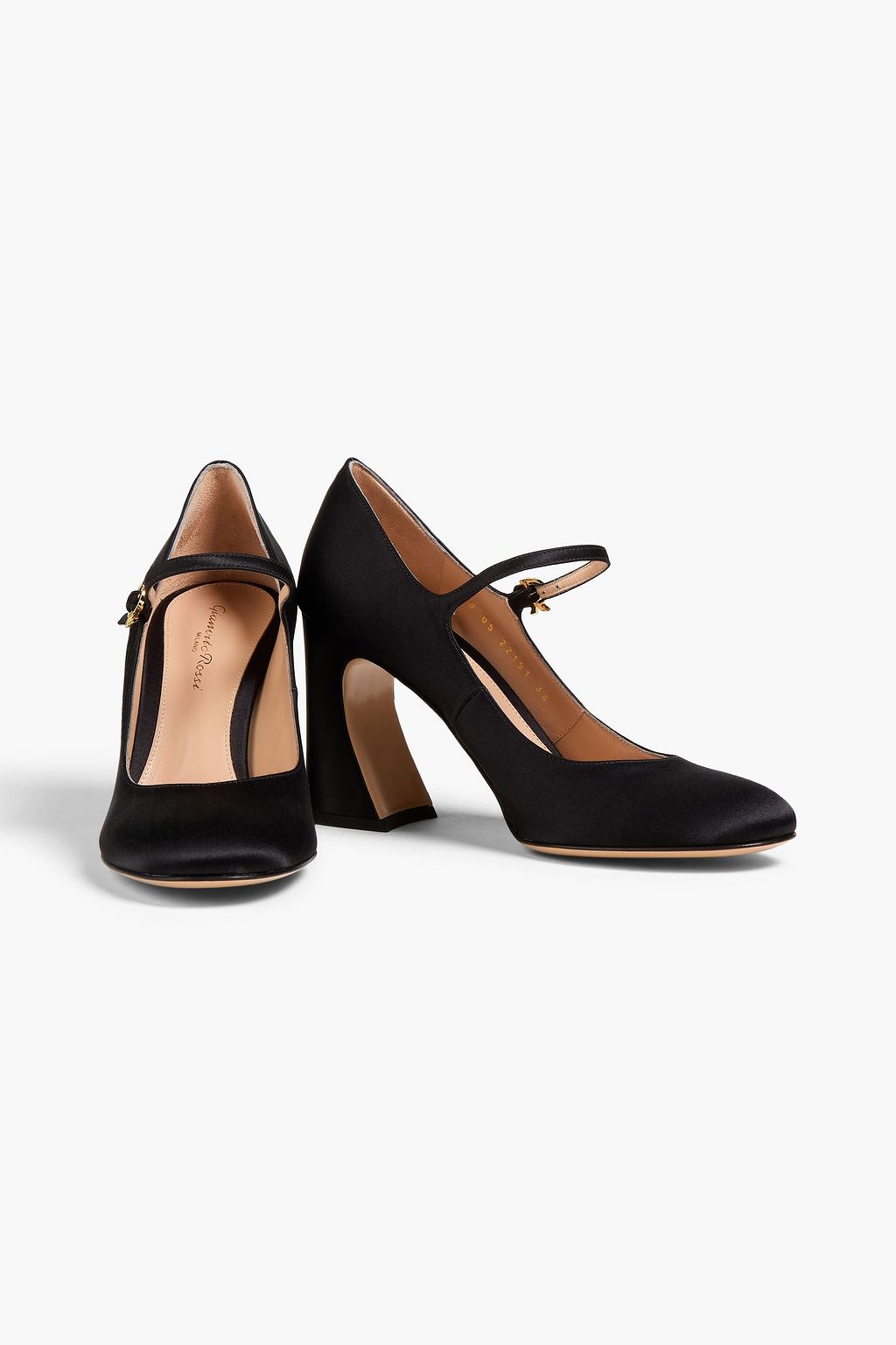 GIANVITO ROSSI Misty satin Mary Jane pumps | THE OUTNET