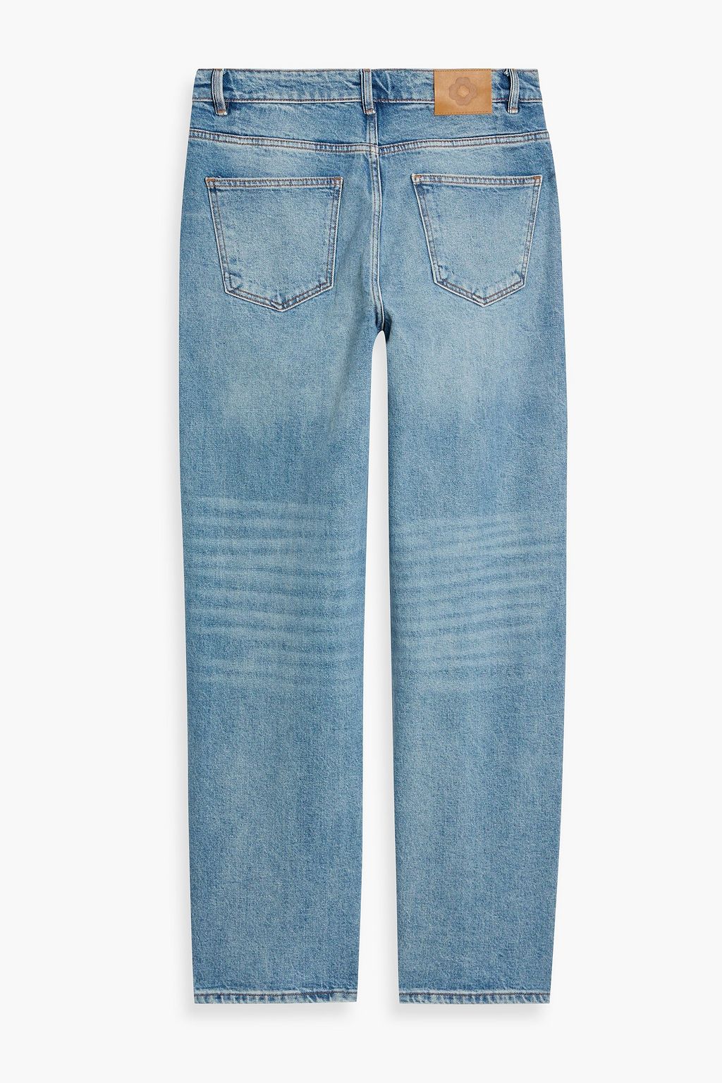 MAJE Braid-trimmed high-rise straight-leg jeans | THE OUTNET