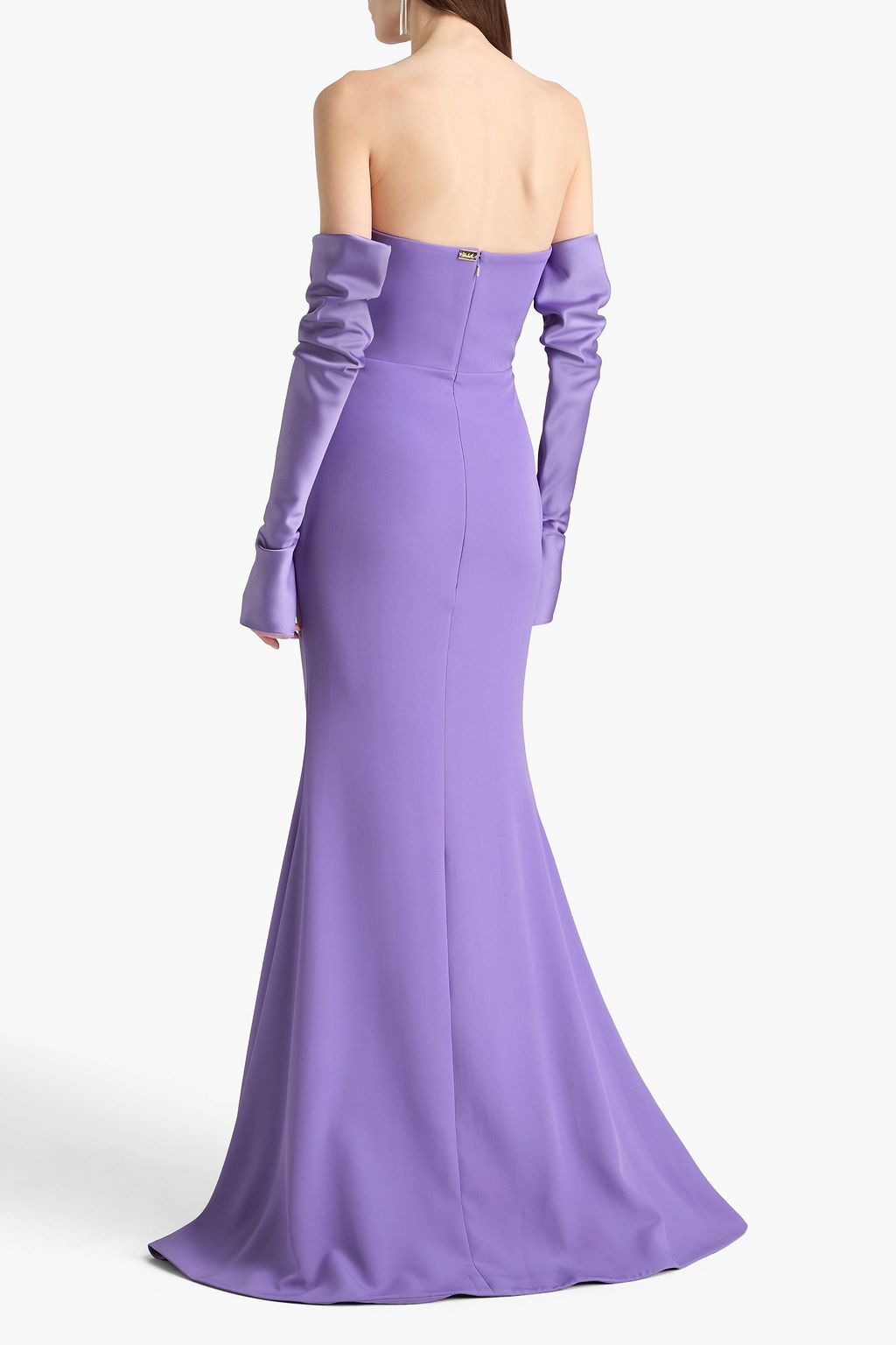 RHEA COSTA Raven strapless crepe gown | THE OUTNET