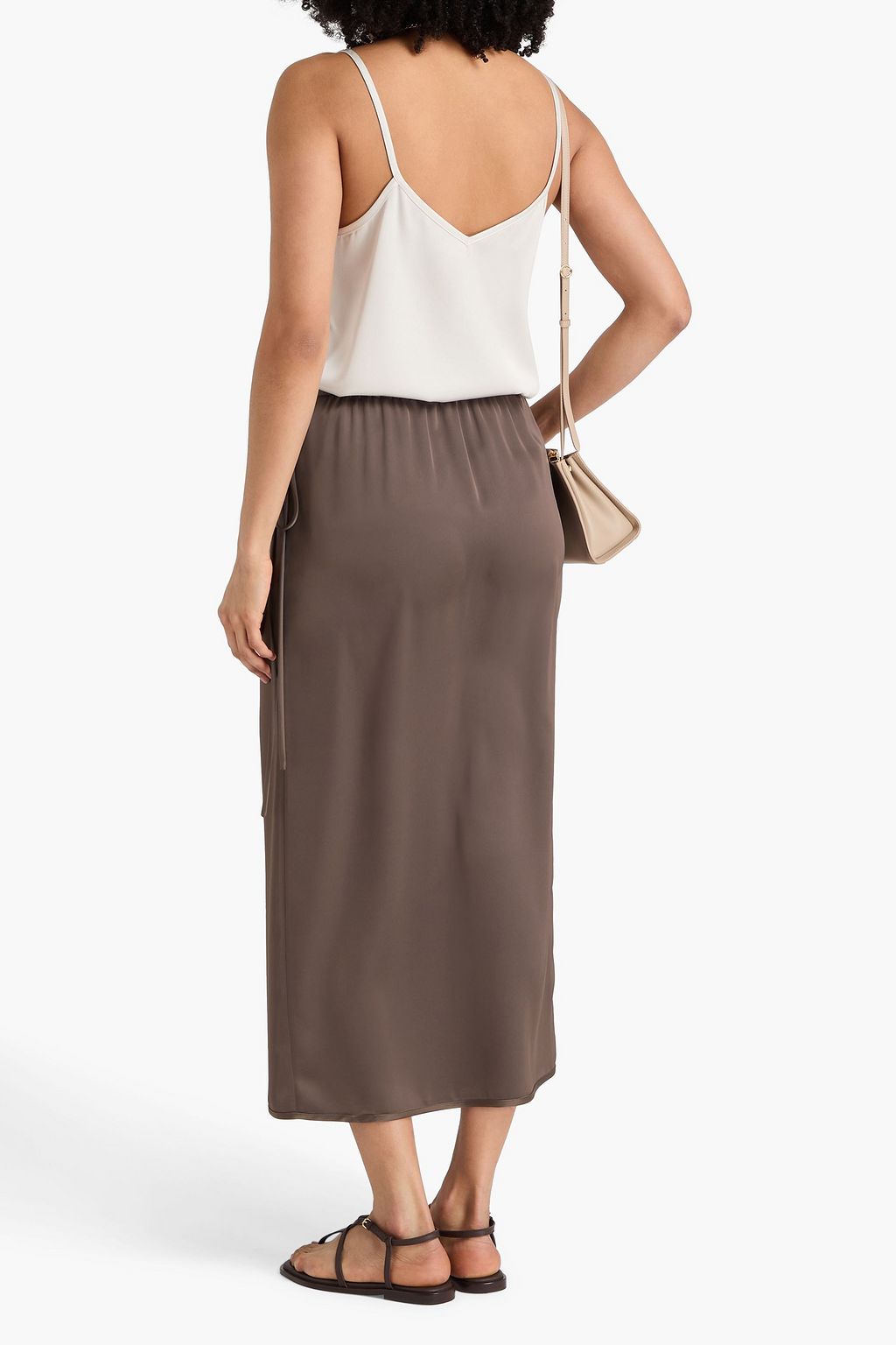 A.EMERY Kindell satin midi skirt | THE OUTNET