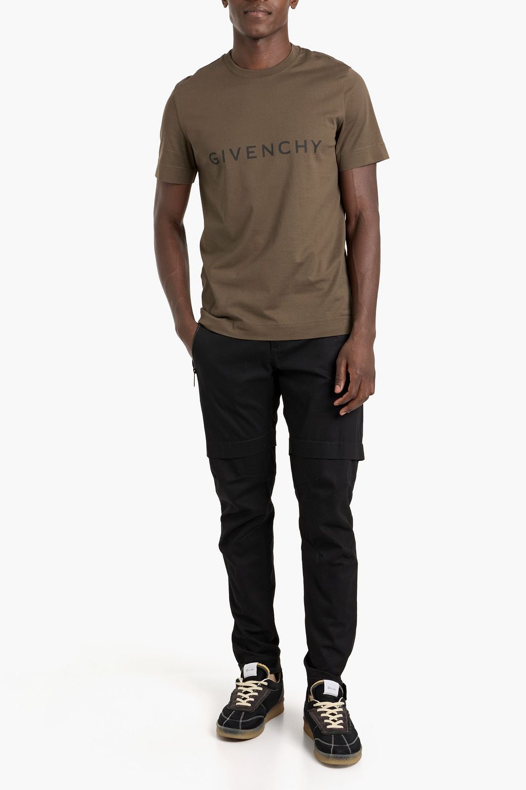 GIVENCHY Logo-print cotton-jersey T-shirt | THE OUTNET