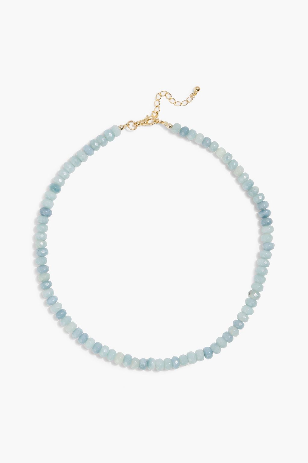 JENNIFER BEHR Amani gold-tone blue quartz necklace | THE OUTNET