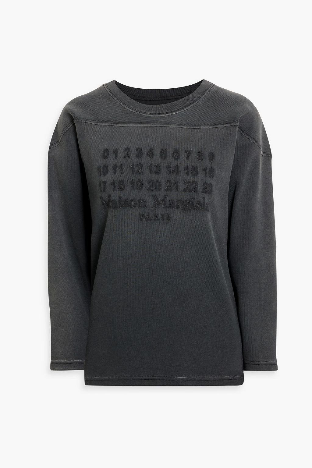 MAISON MARGIELA Logo-print cotton-jersey sweatshirt | THE OUTNET