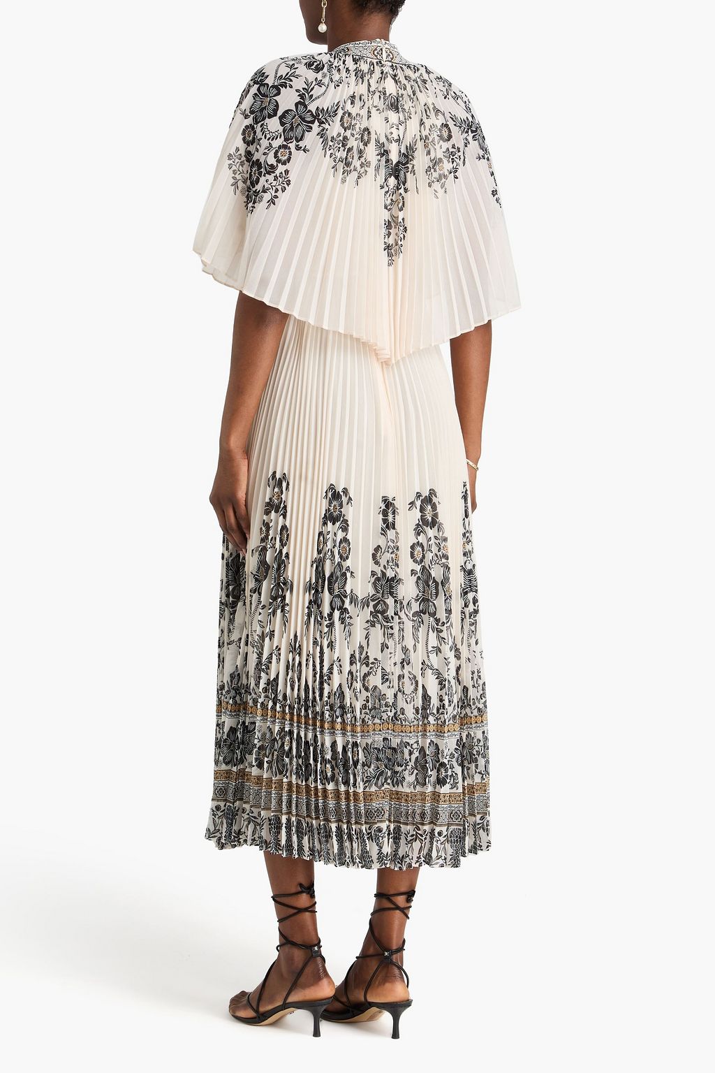 ZIMMERMANN Plissiertes Maxikleid aus Crêpe de Chine mit floralem Print ...