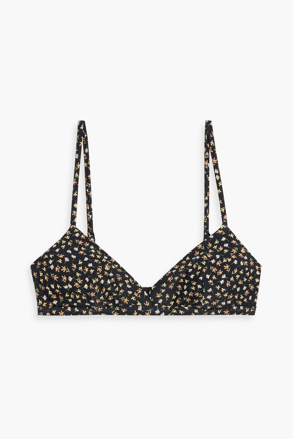 MATTEAU Floral-print triangle bikini top | THE OUTNET
