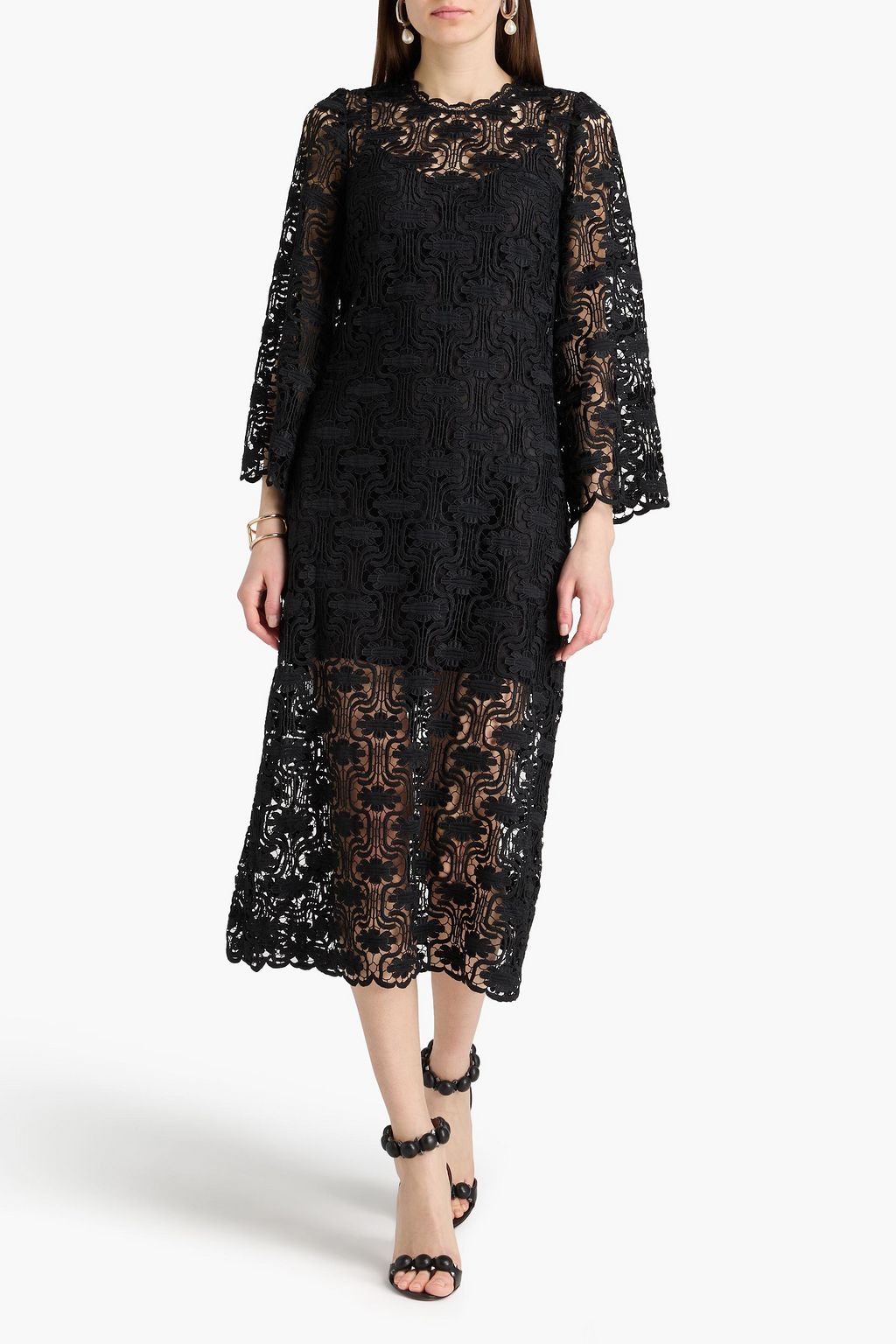 ZIMMERMANN Guipure lace midi dress | THE OUTNET