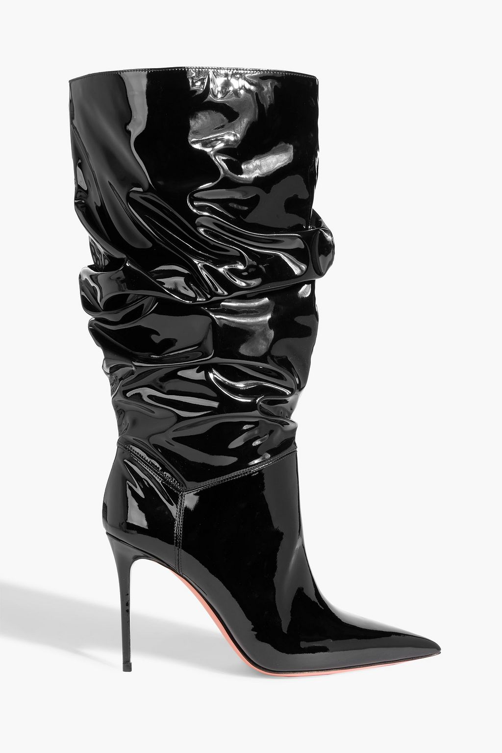 AMINA MUADDI Jaheel patent-leather knee boots | THE OUTNET