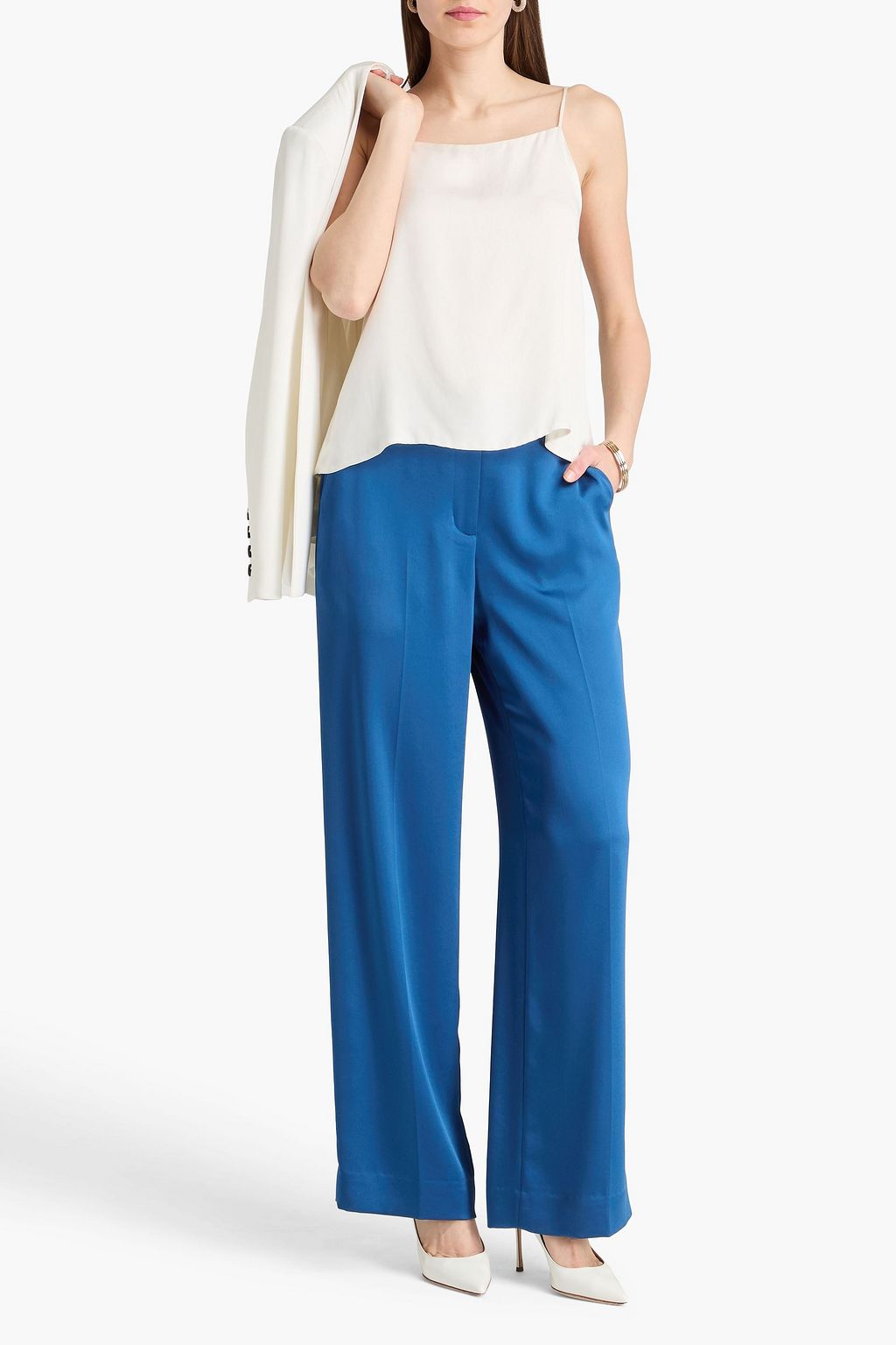 SIMKHAI Tavar cady wide-leg pants | THE OUTNET