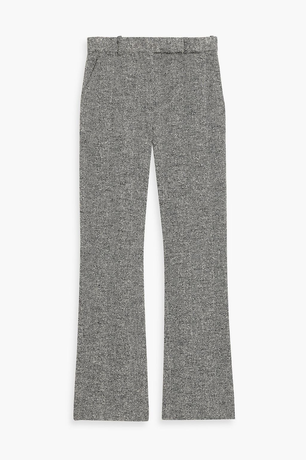 SIMKHAI Jamyson herringbone woven straight-leg pants | THE OUTNET