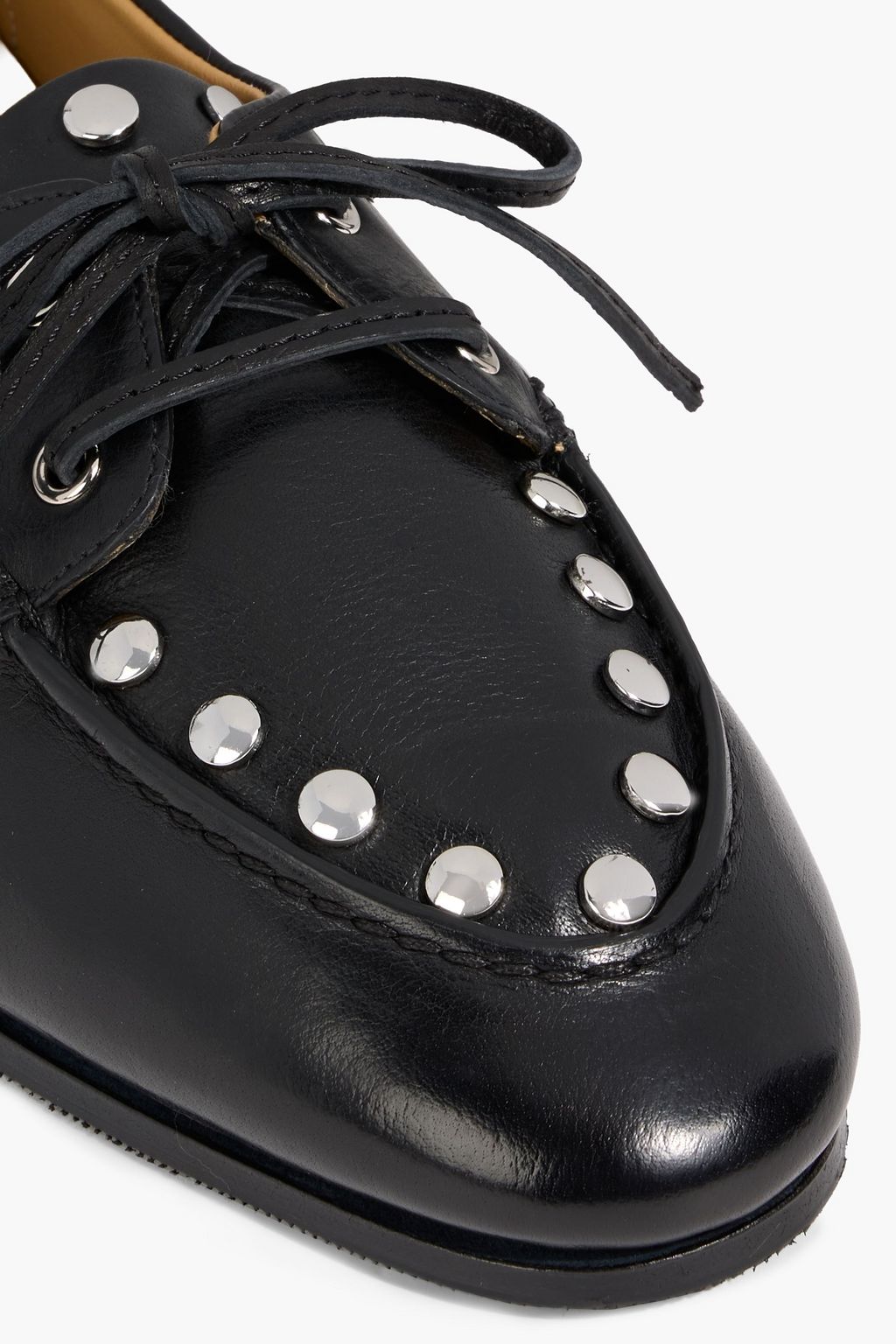 BALLY Pathy studded leather boat shoes | THE OUTNET