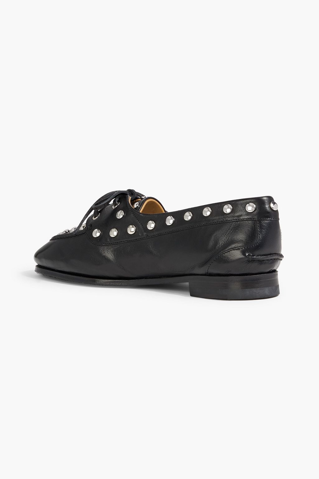 BALLY Pathy studded leather boat shoes | THE OUTNET