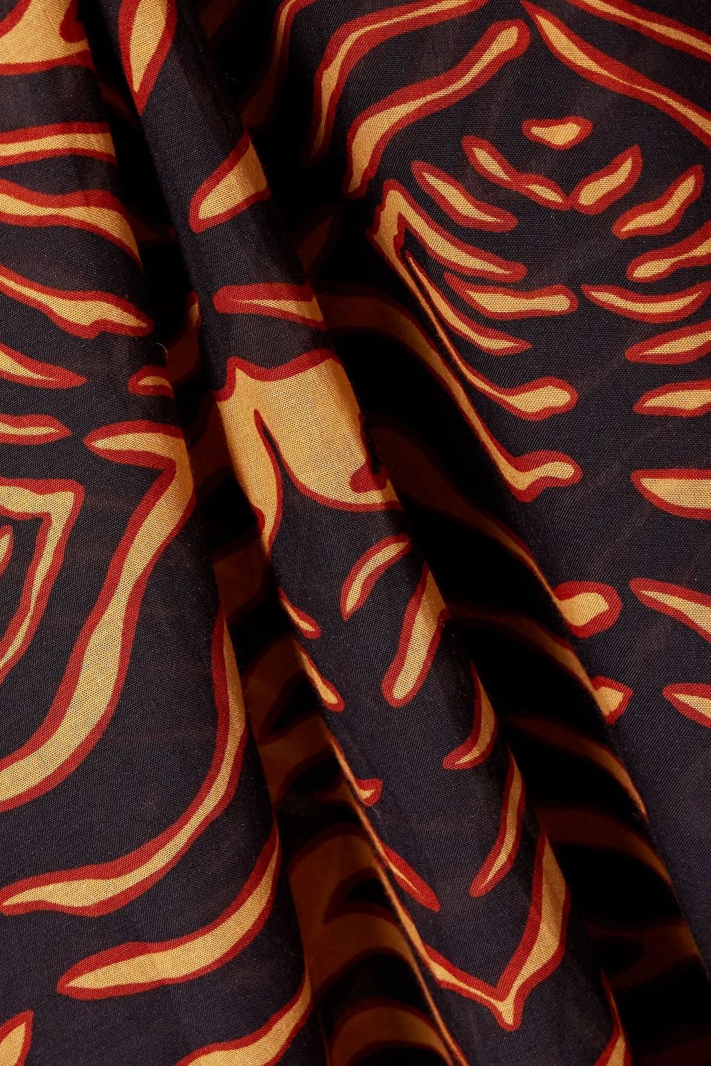 ULLA JOHNSON Estelle tiger-print cotton-blend voile kaftan | THE OUTNET