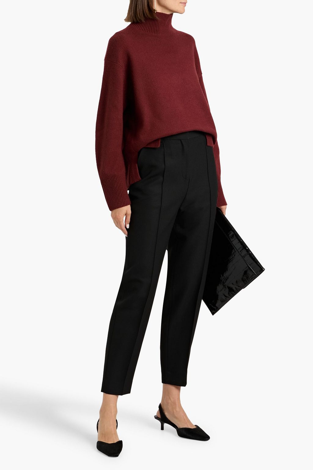 VINCE. Wool and cashmere-blend turtleneck sweater | THE OUTNET