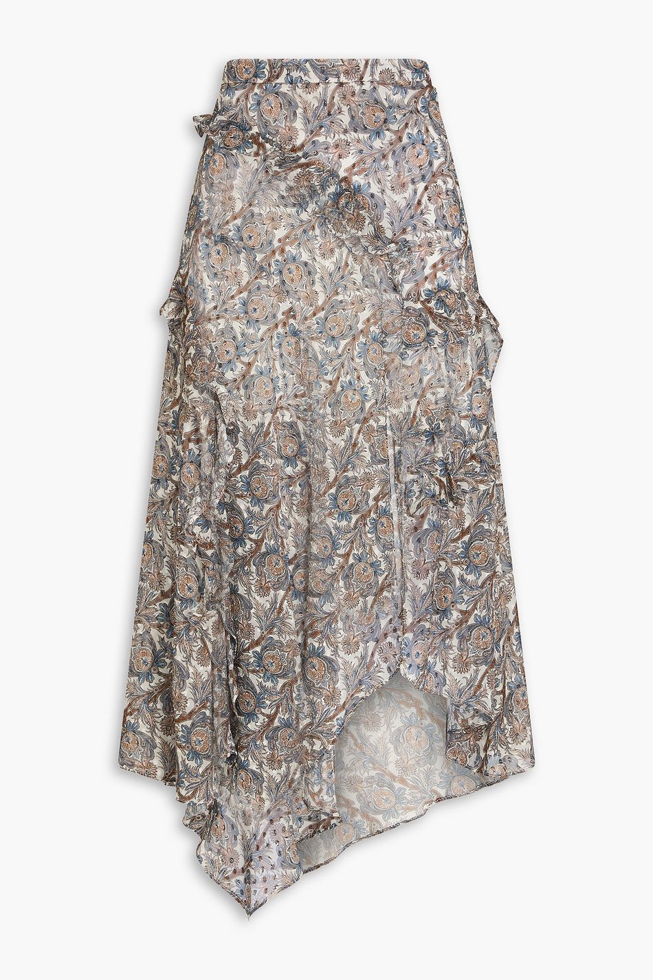 VERONICA BEARD Eleonora paisley-print fil coupé silk-blend maxi skirt ...
