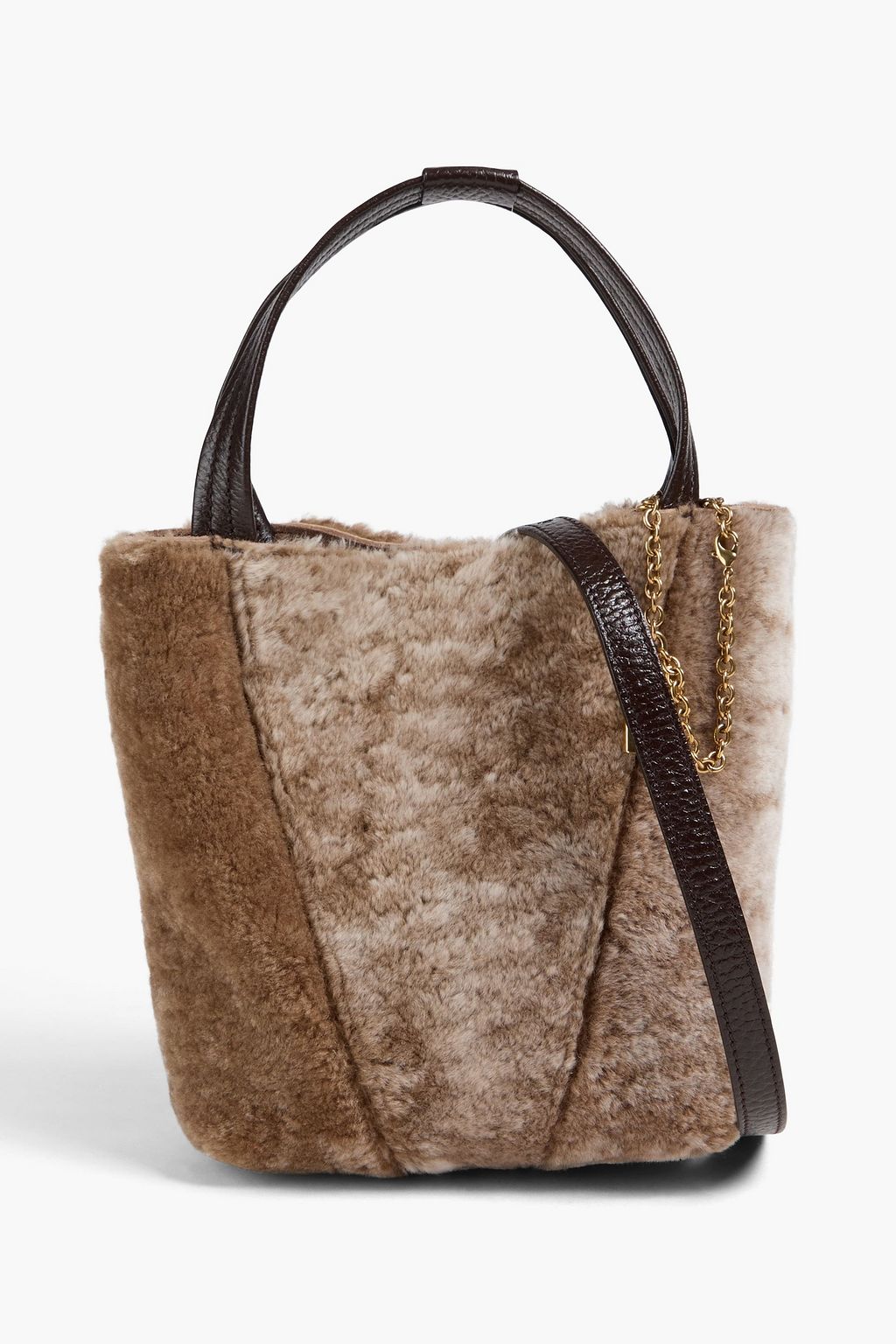 CHLOÉ Spin shearling tote | THE OUTNET