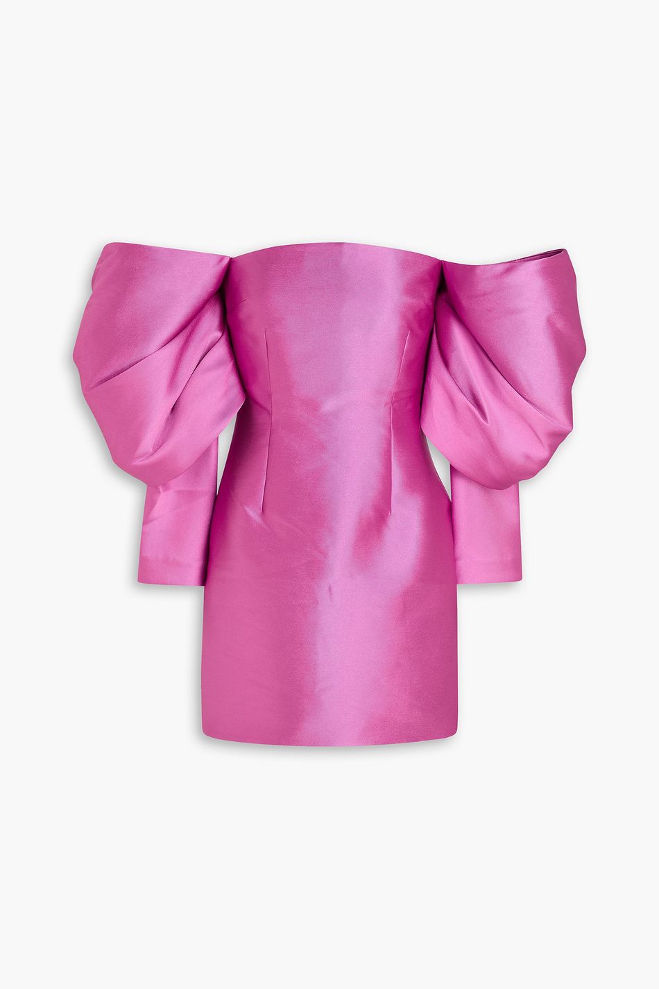 SOLACE LONDON Strapless satin-twill mini dress | THE OUTNET