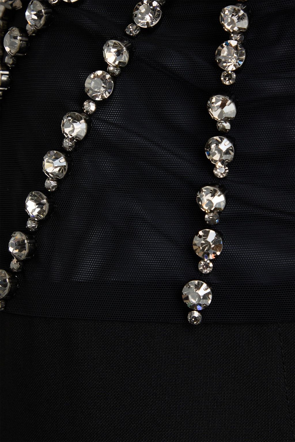 STELLA MCCARTNEY Crystal-embellished wool-crepe straight-leg pants ...