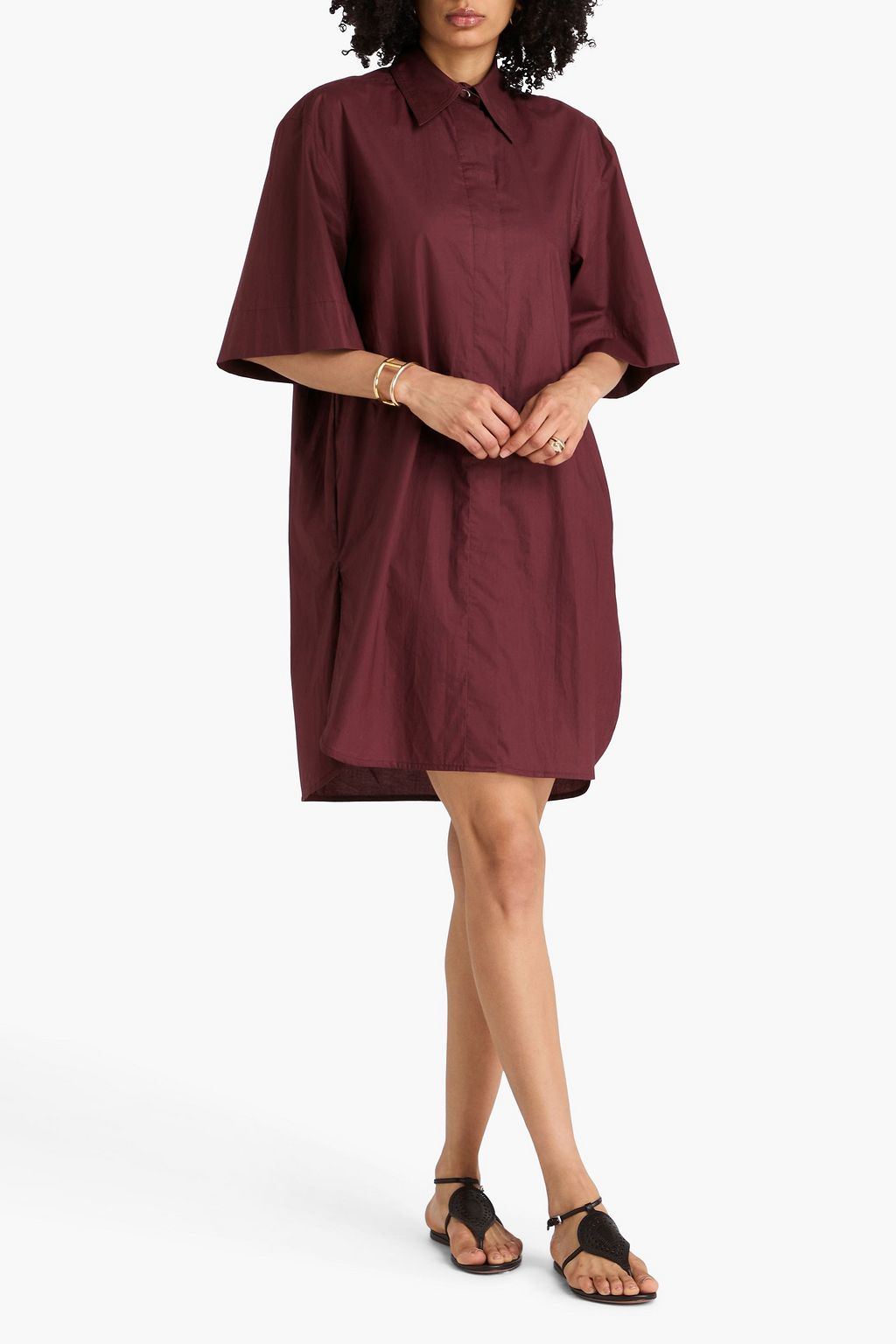 DAY BIRGER ET MIKKELSEN Cotton-poplin mini shirt dress | THE OUTNET