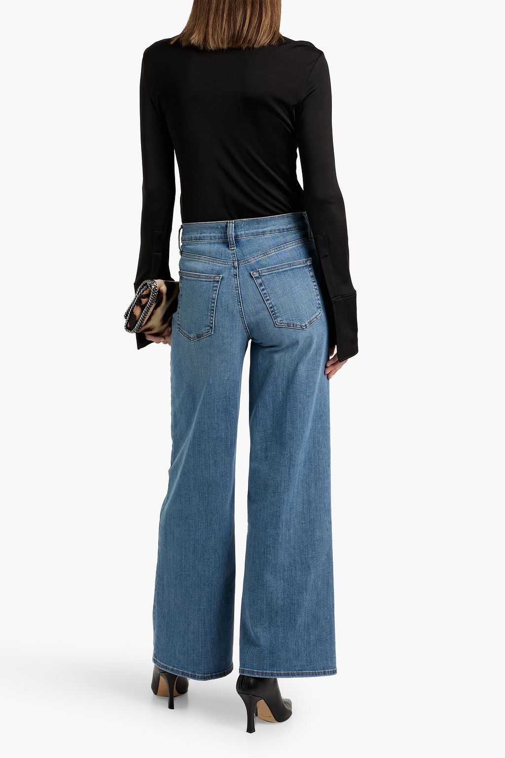 FRAME High-rise wide-leg jeans | THE OUTNET