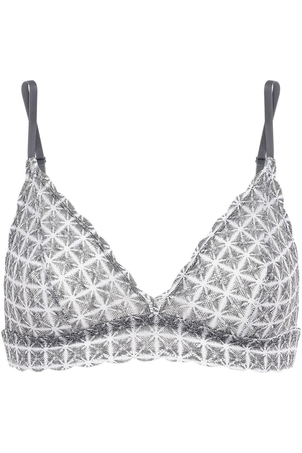COSABELLA Printed lace soft-cup triangle bra | THE OUTNET