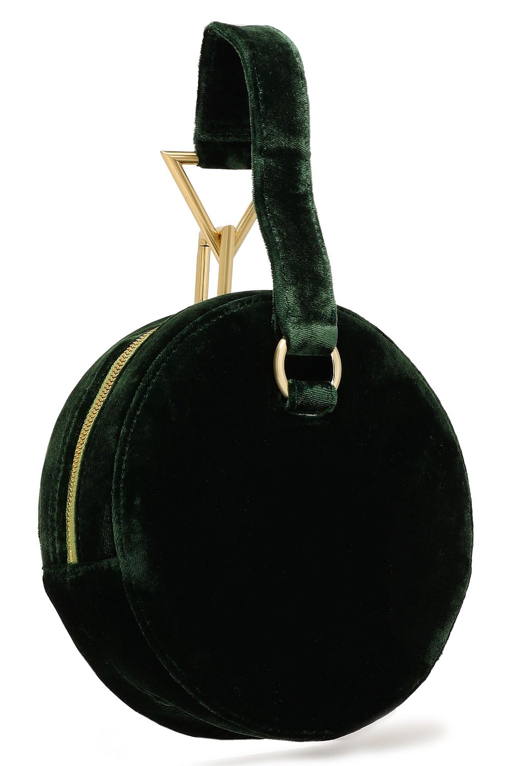 TARA ZADEH Embellished velvet clutch | THE OUTNET