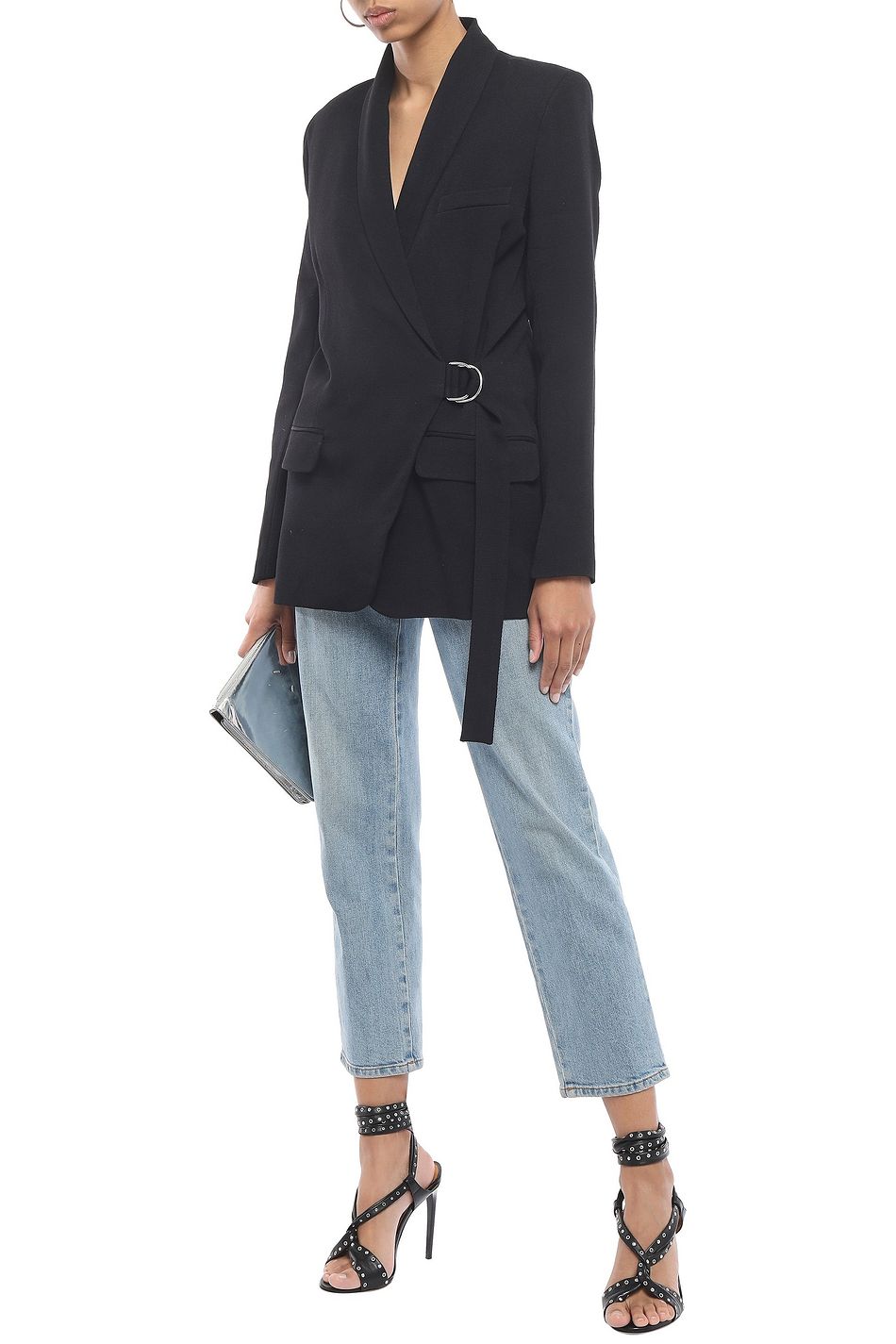 IRO Universe crepe wrap blazer | THE OUTNET