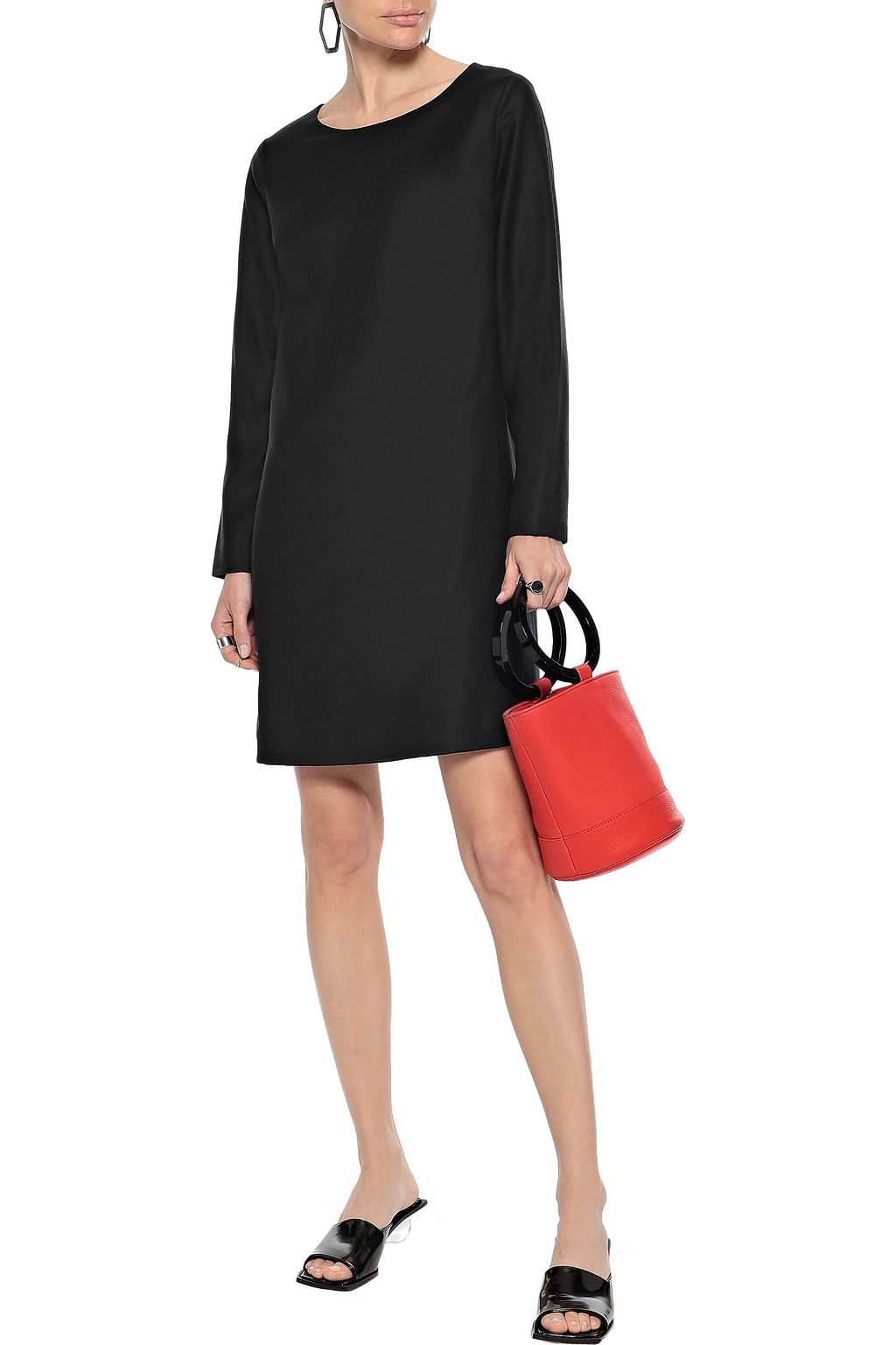 THEORY Brushed-wool mini dress | THE OUTNET