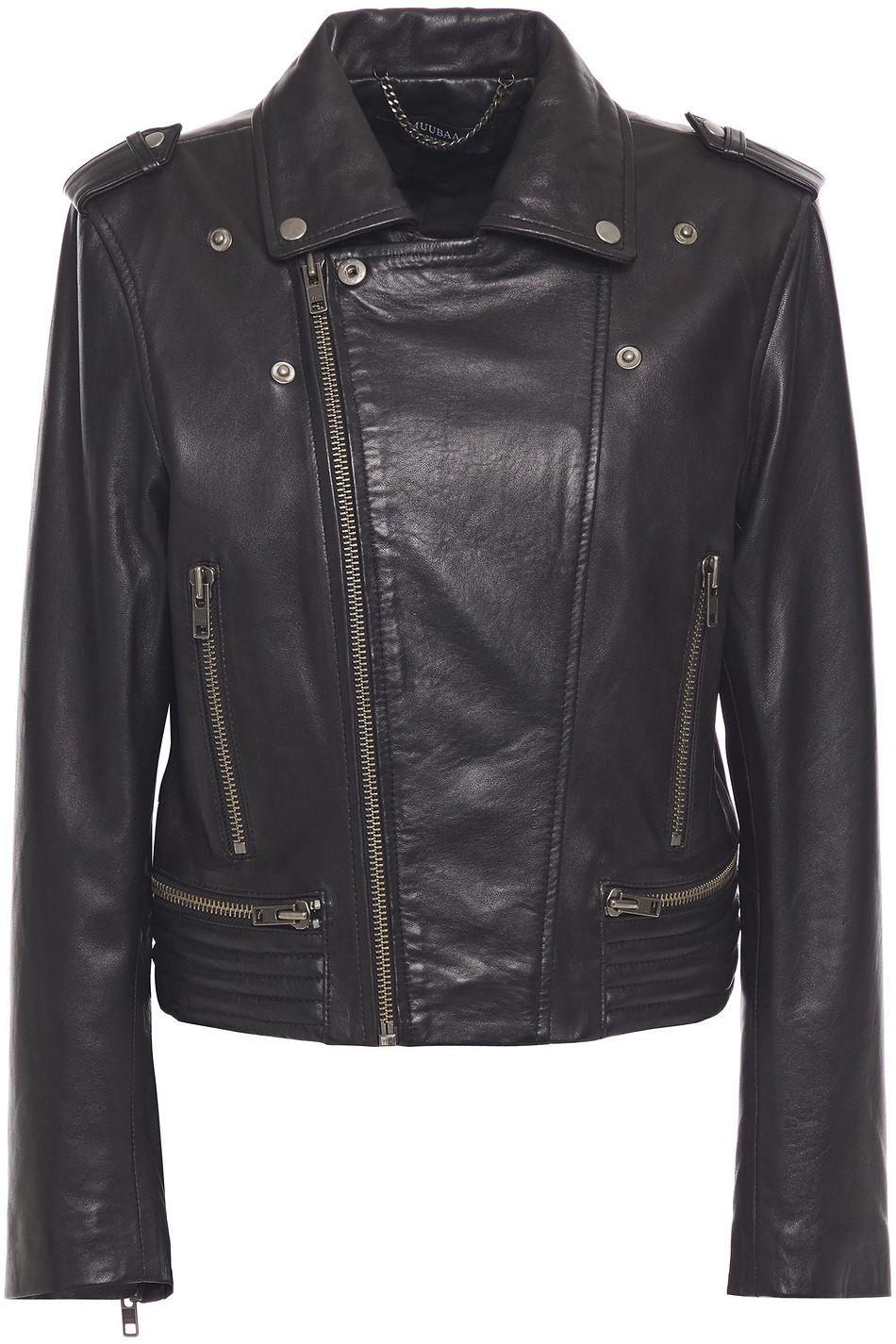 MUUBAA Leather biker jacket | THE OUTNET
