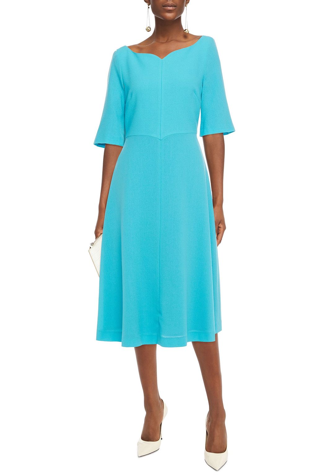 GOAT Wool-crepe midi dress | THE OUTNET
