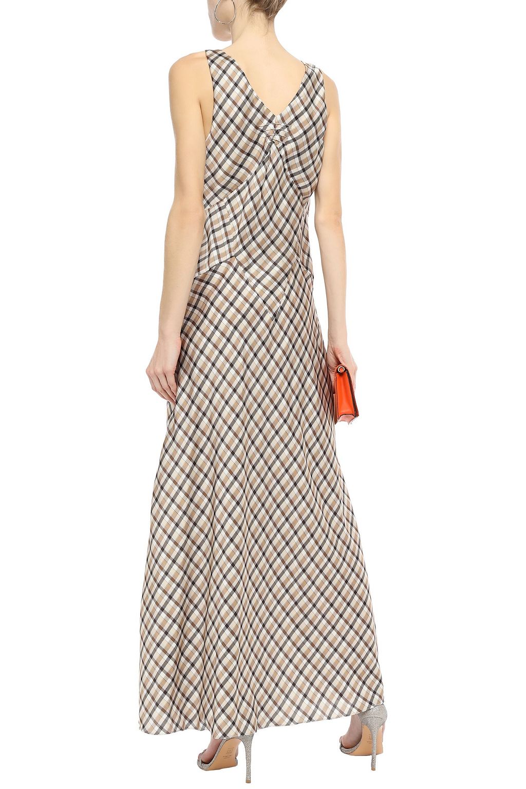Paco Rabanne Printed Satin Maxi Dress Sale Up To 70 Off The Outnet