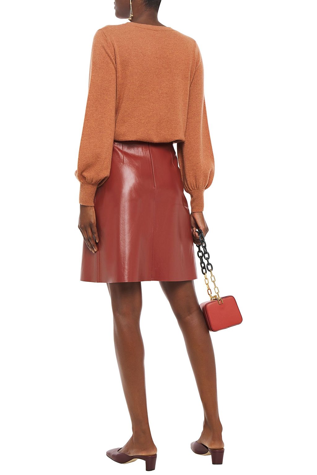 NINA RICCI Leather skirt | THE OUTNET