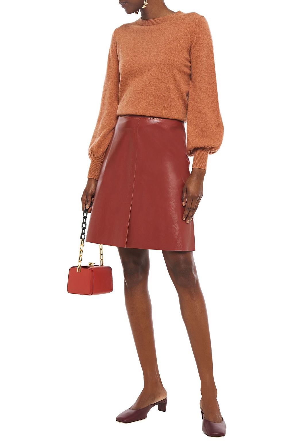NINA RICCI Leather skirt | THE OUTNET