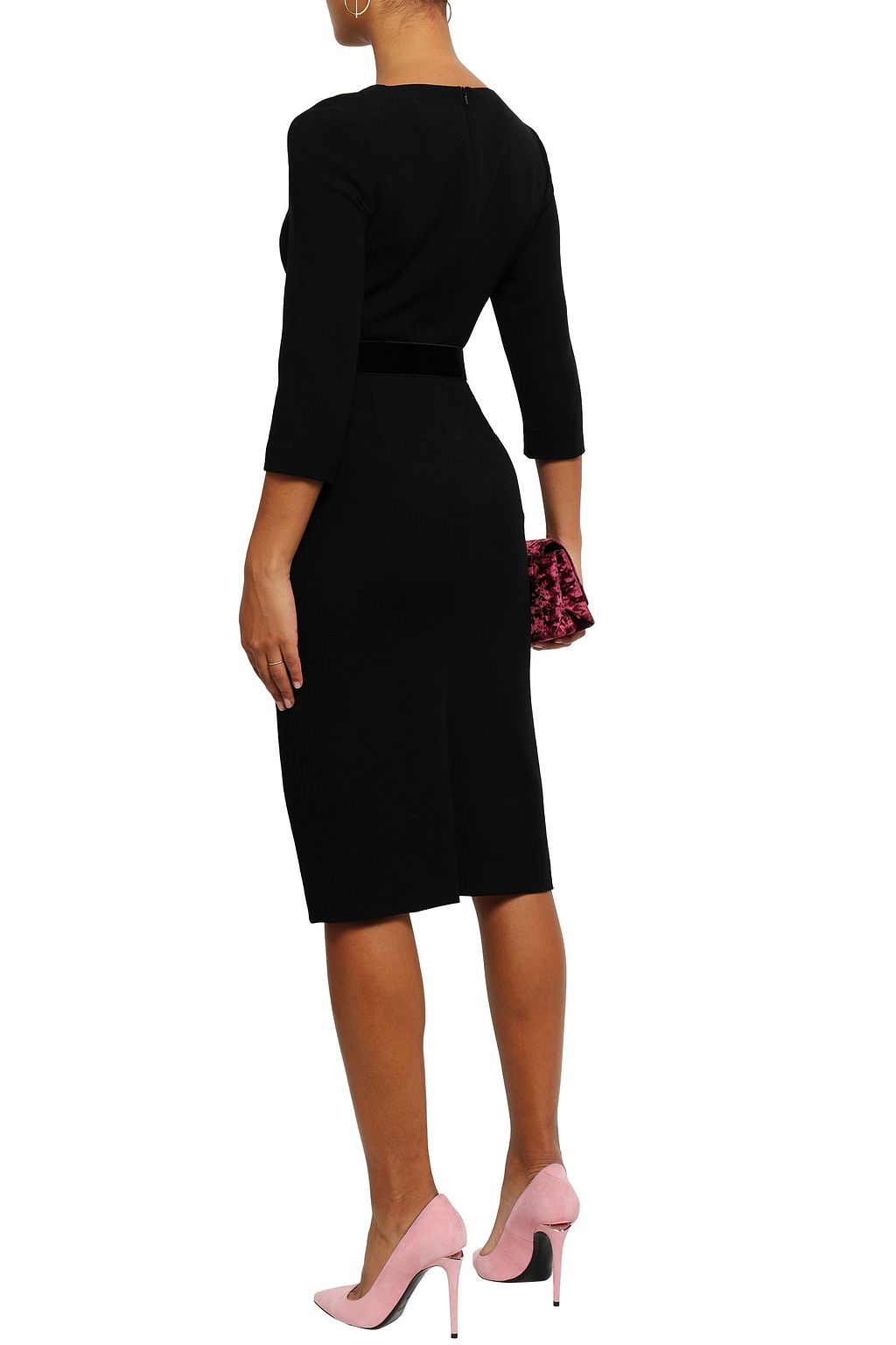 GOAT Wool-crepe midi dress | THE OUTNET