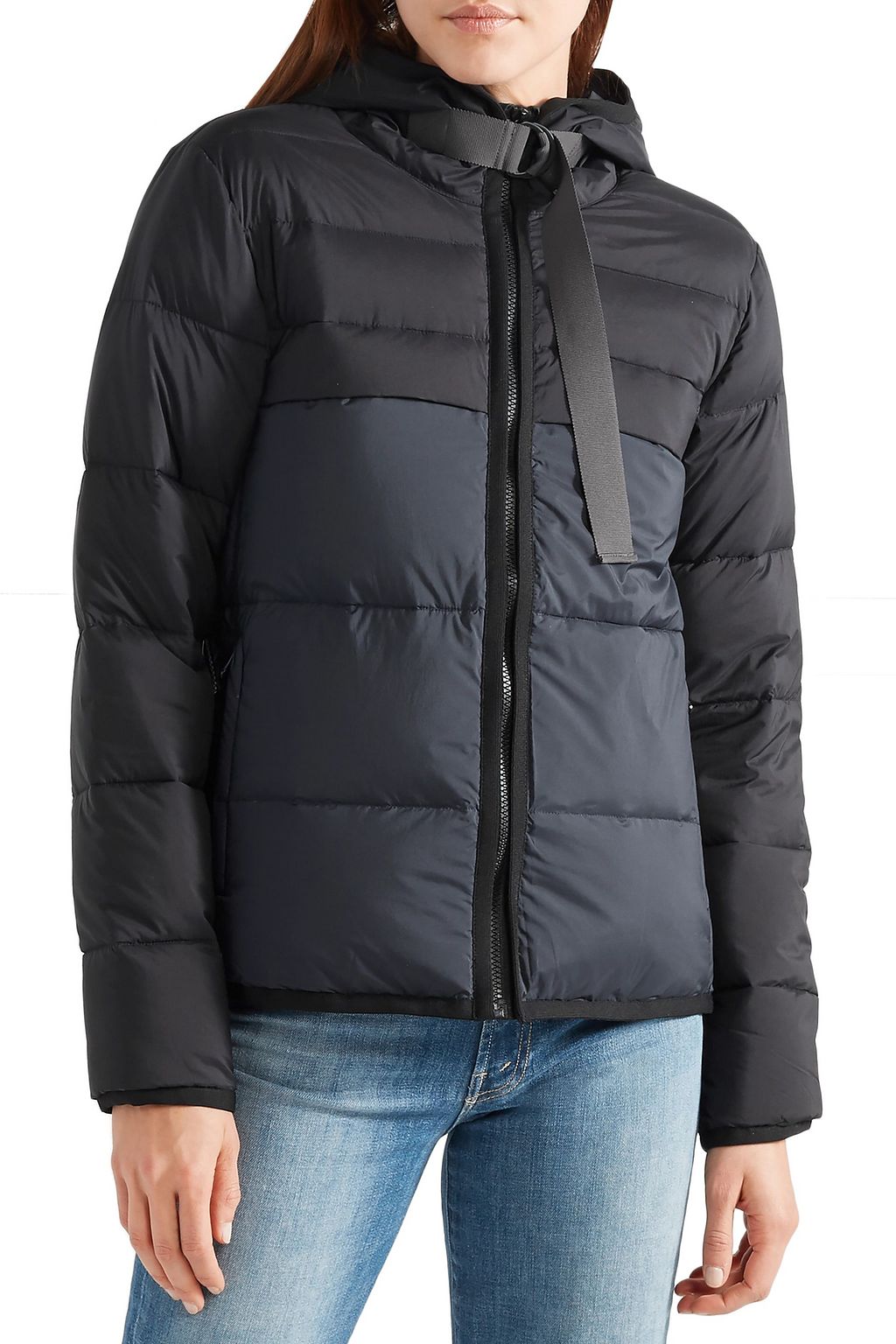 Y/OSEMITE Two-tone quilted shell hooded down jacket | THE OUTNET