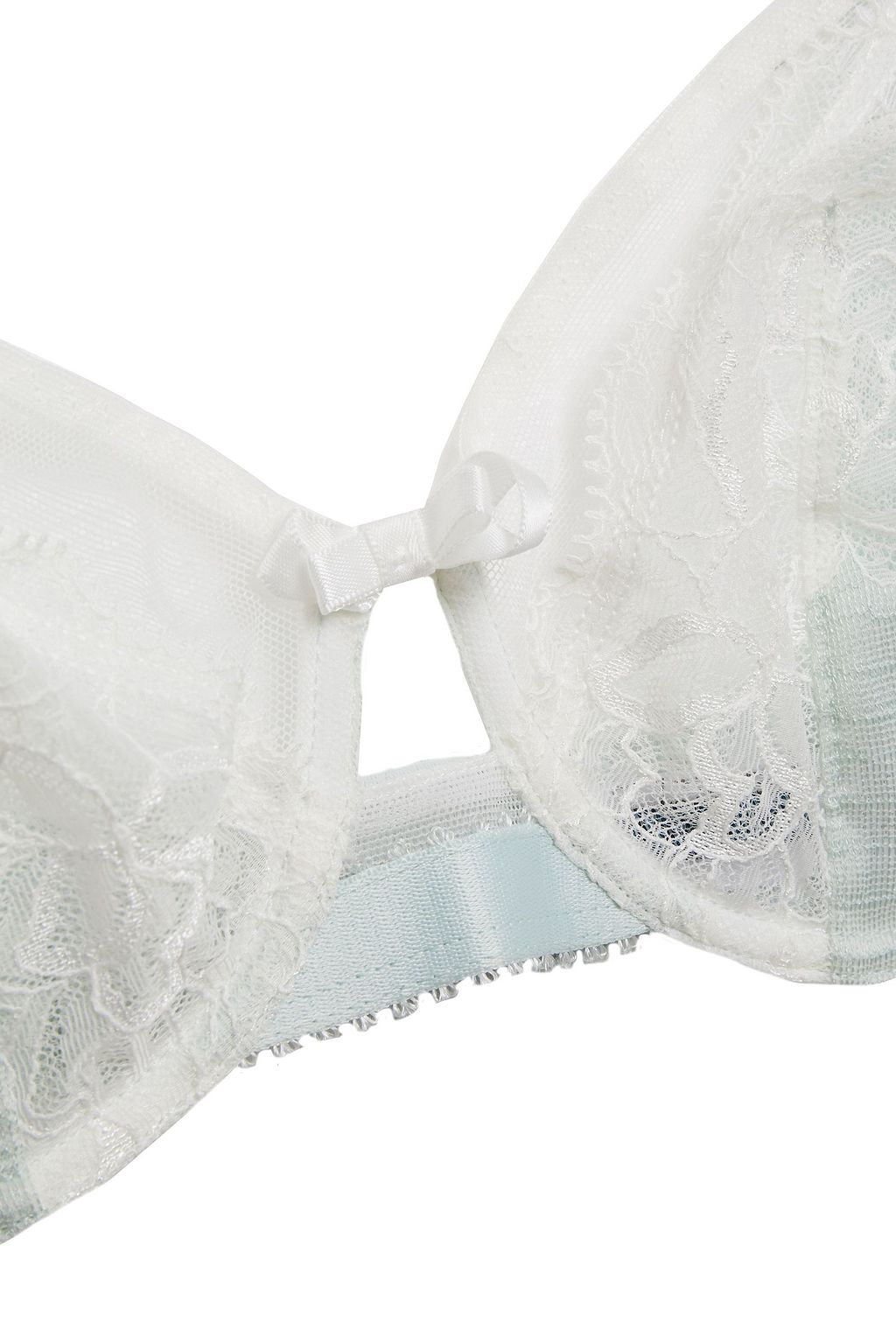 MAISON LEJABY Two-tone stretch-tulle and lace underwired bra | THE OUTNET