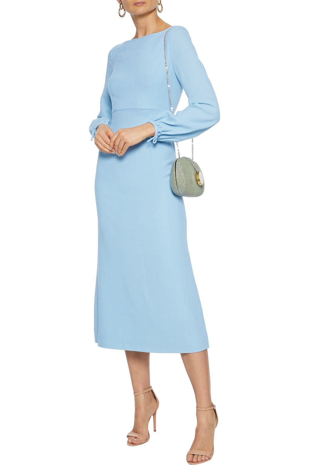 GOAT Honor wool-crepe midi dress | THE OUTNET