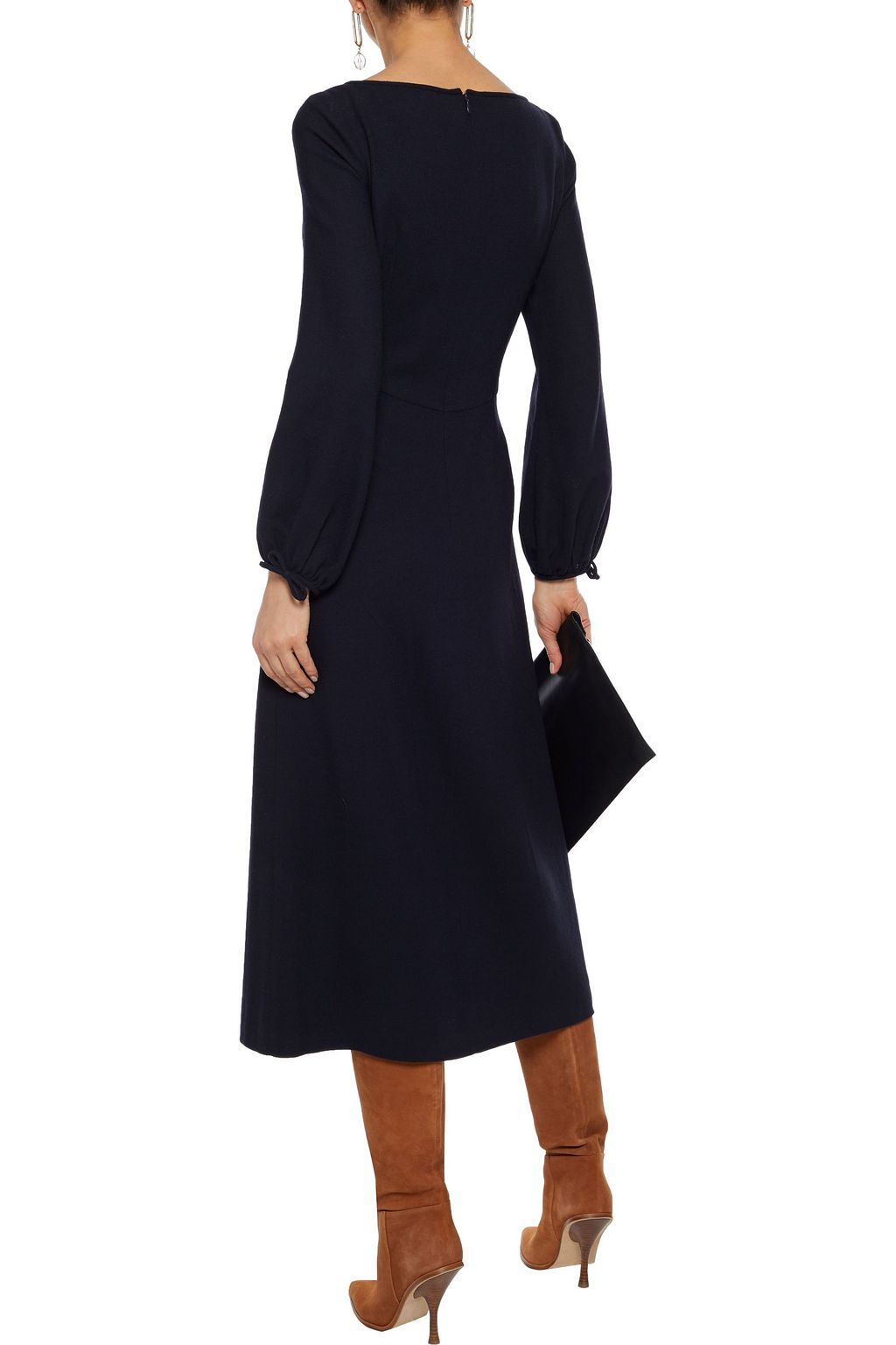 GOAT Honor wool-crepe midi dress | THE OUTNET