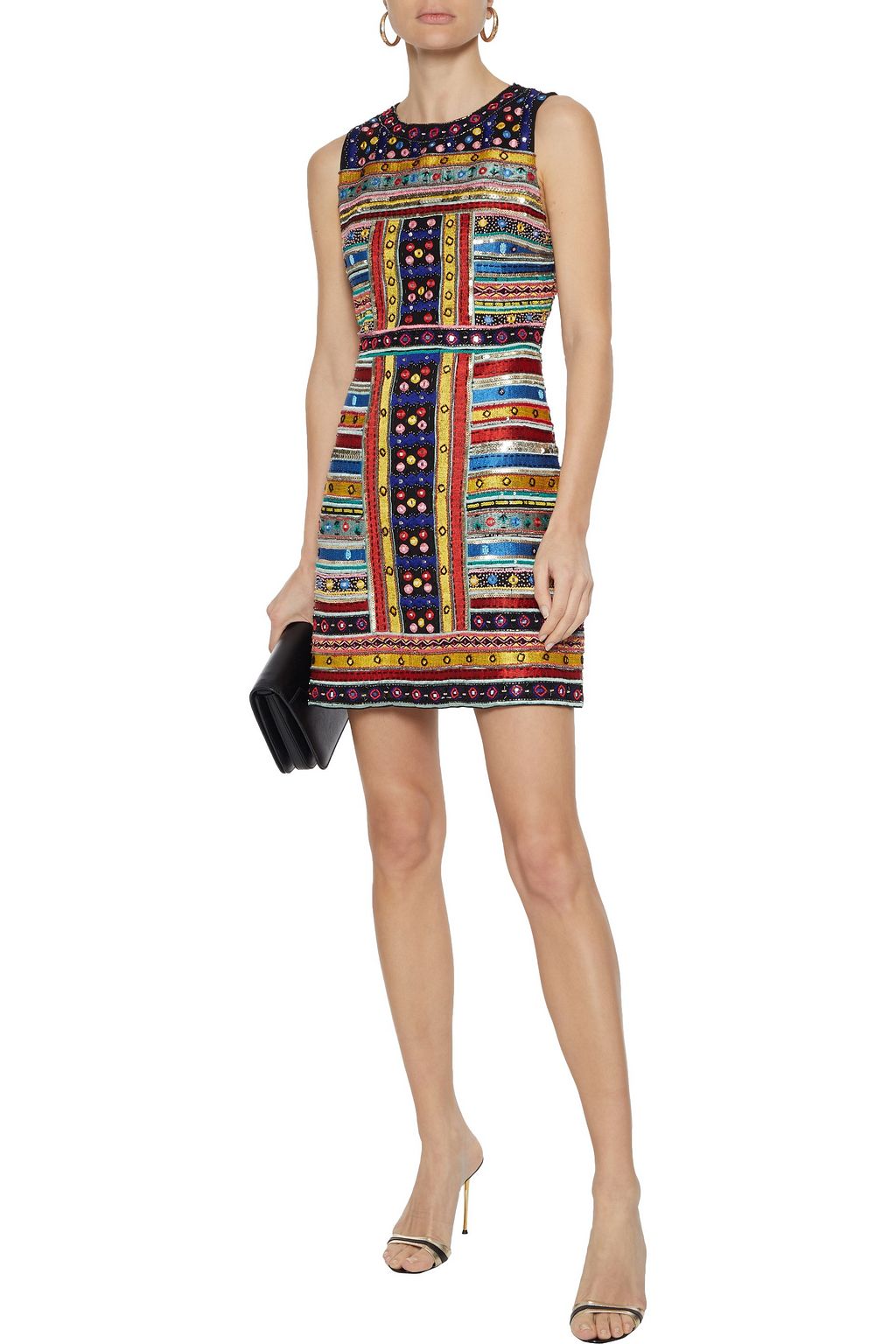 ALICE + OLIVIA Malin embellished chiffon mini dress | THE OUTNET