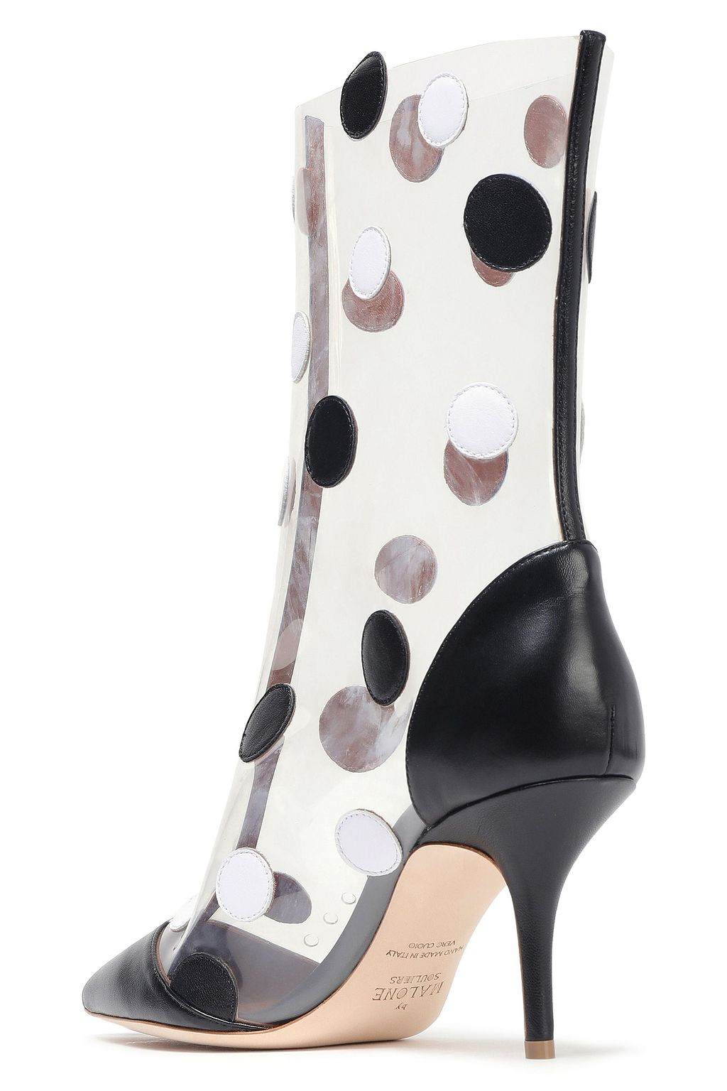 Black + Emanuel Ungaro appliquéd PVC and leather boots | Sale up to 70% ...
