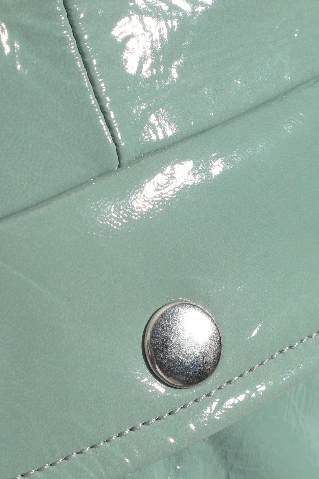 METEO BY YVES SALOMON Patent-leather mini skirt | THE OUTNET