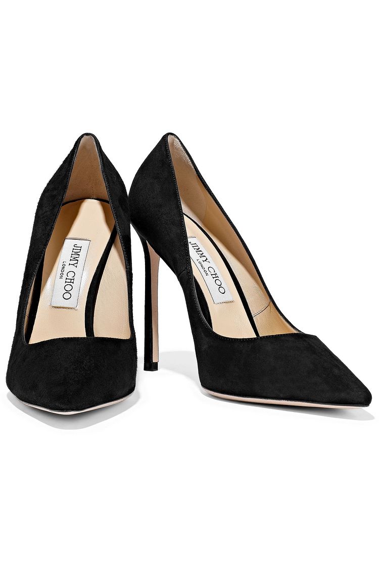 JIMMY CHOO Romy 100 suede pumps | THE OUTNET
