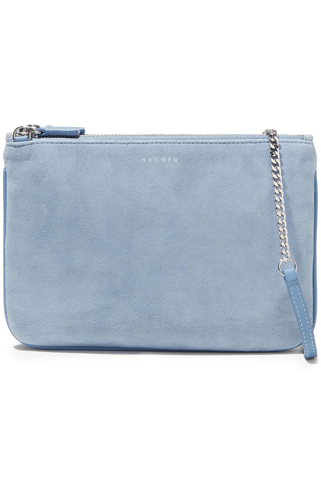 SANDRO Addict suede shoulder bag | THE OUTNET
