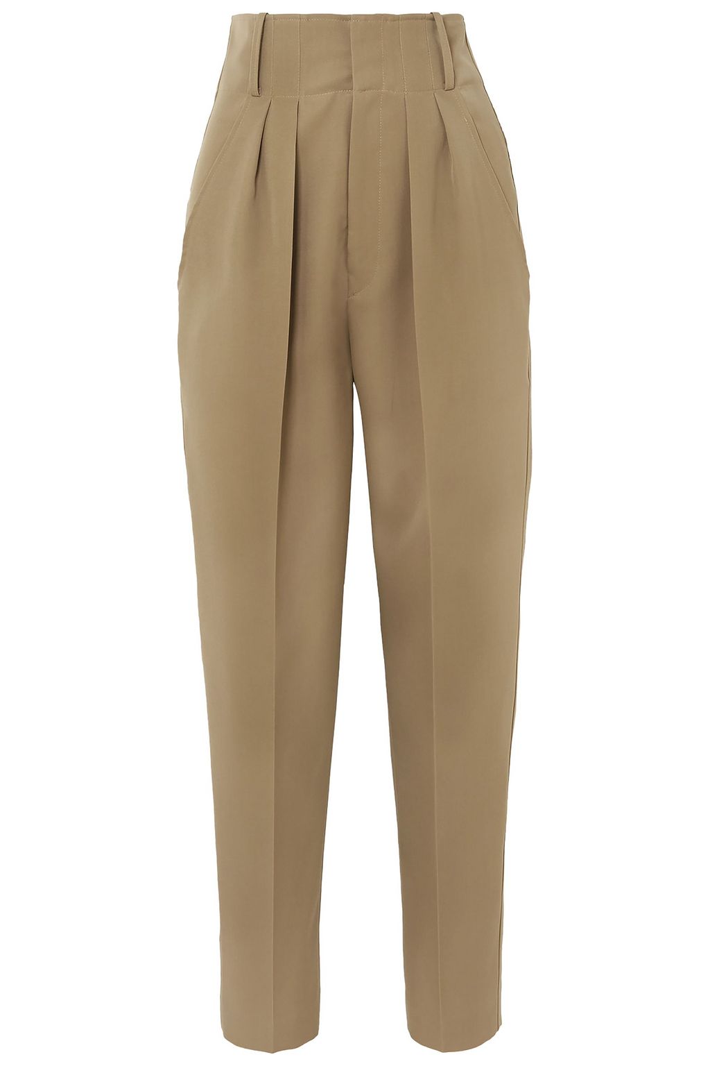 ISABEL MARANT Durneri Karottenhose aus Woll-Twill mit Falten | THE OUTNET